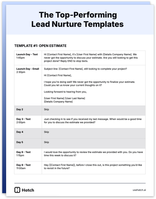 Free eBook: Lead Nurture Templates