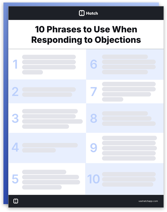 Free Cheat Sheet: 10 Phrases for Handling Objections