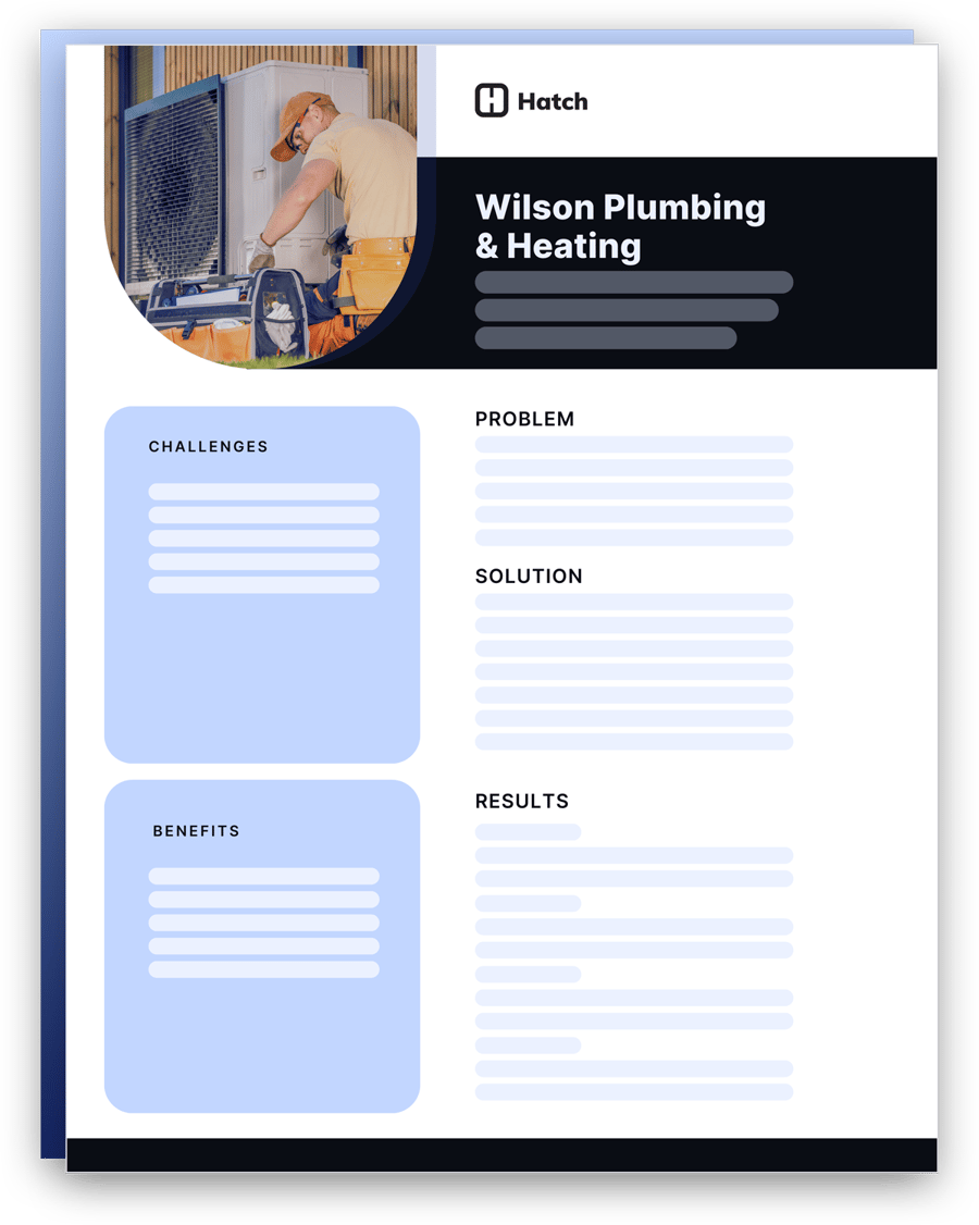 Success Story: Wilson Plumbing & Heating + Hatch