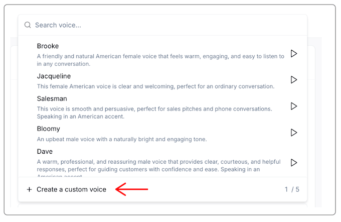 NEW: Custom AI Voices!