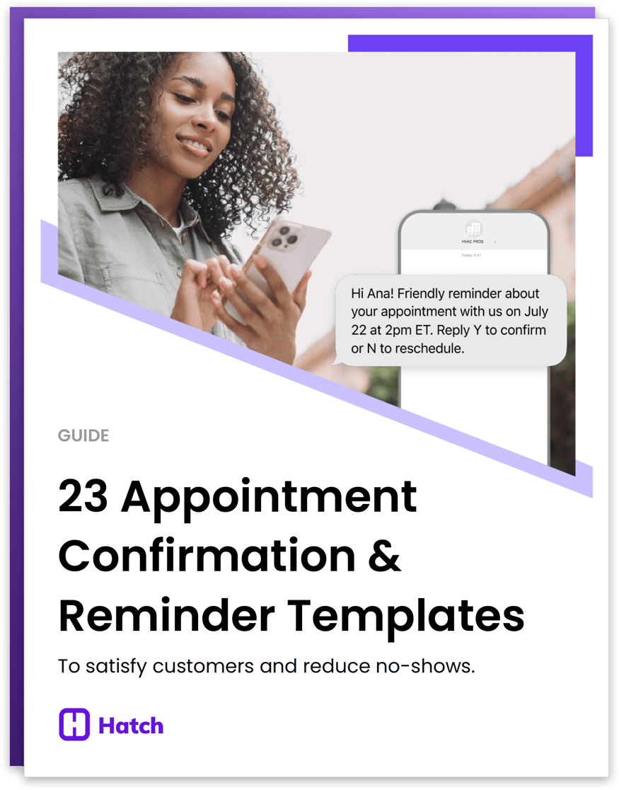Free Guide: 23 Appointment Confirmation & Reminder Templates