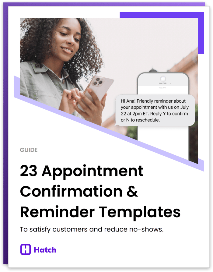 Free Guide: 23 Appointment Confirmation & Reminder Templates