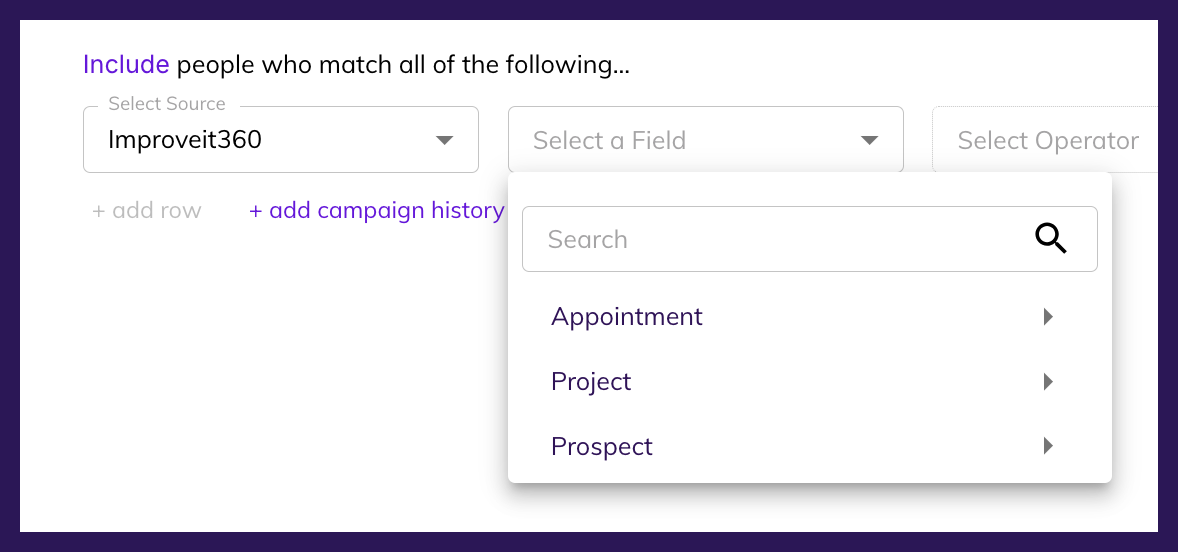 Audience Builder v2: Field Picker