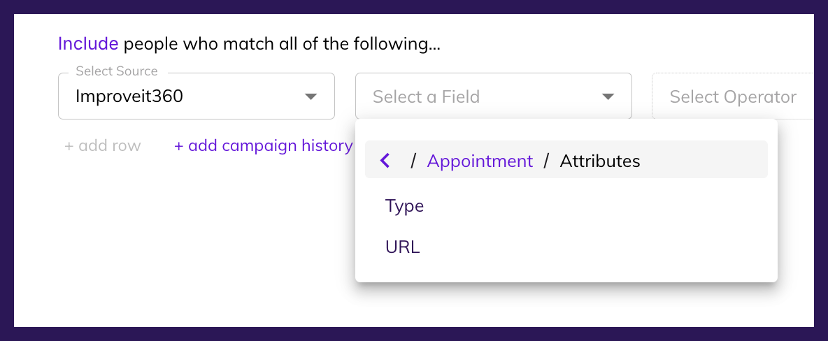 Audience Builder v2: Field Picker