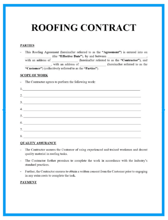 7 Free Roofing Contract Templates to Make Your Life Easier