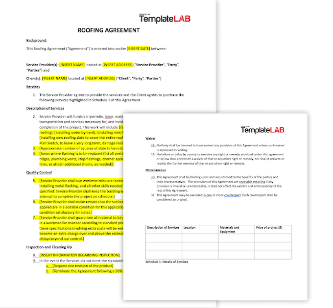 7 Free Roofing Contract Templates to Make Your Life Easier