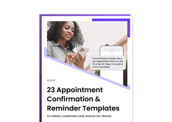 Free Guide: 23 Appointment Confirmation & Reminder Templates